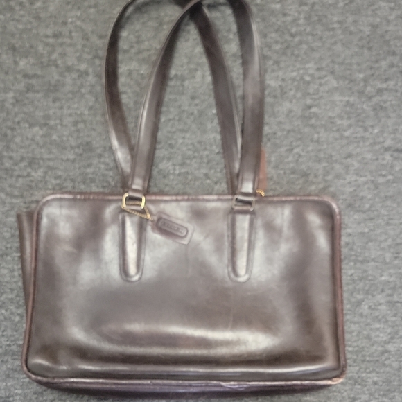 Coach | Bags | Coach Dark Brown Leather Shoulder Bag | Poshmark